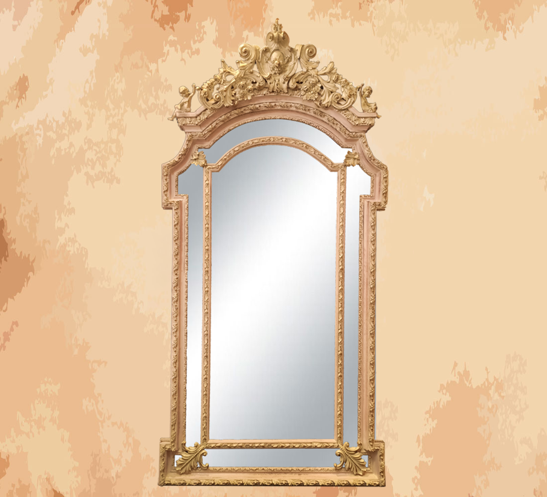 (Golden palace princess crown) Rectangular mirror with royal design 240 ...