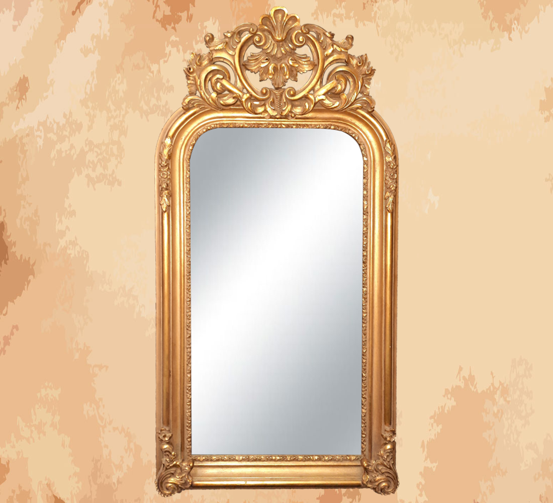 (golden sunshine) Rectangular mirror with sunny gold color 210 x 65 ...