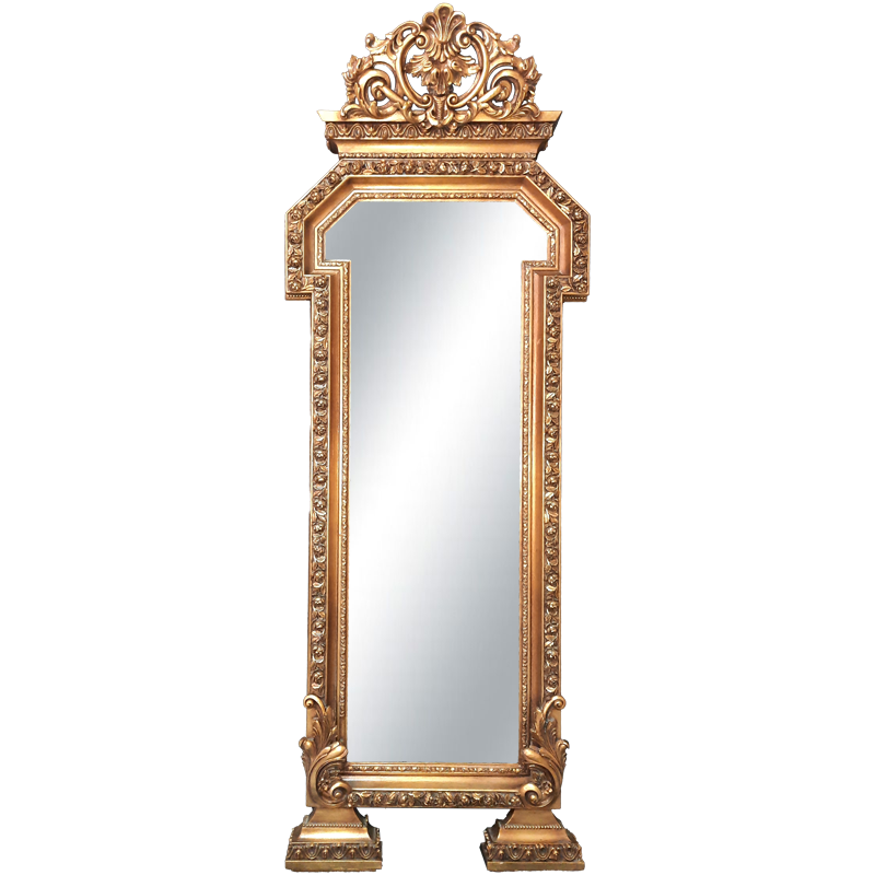 C.M20 (throne of gold) Rectangular mirror with a luxurious and royal ...